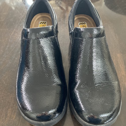Clarks Talene Pace Size 8.5M Black Slip on Loafer Casual Comfort Shoe ...