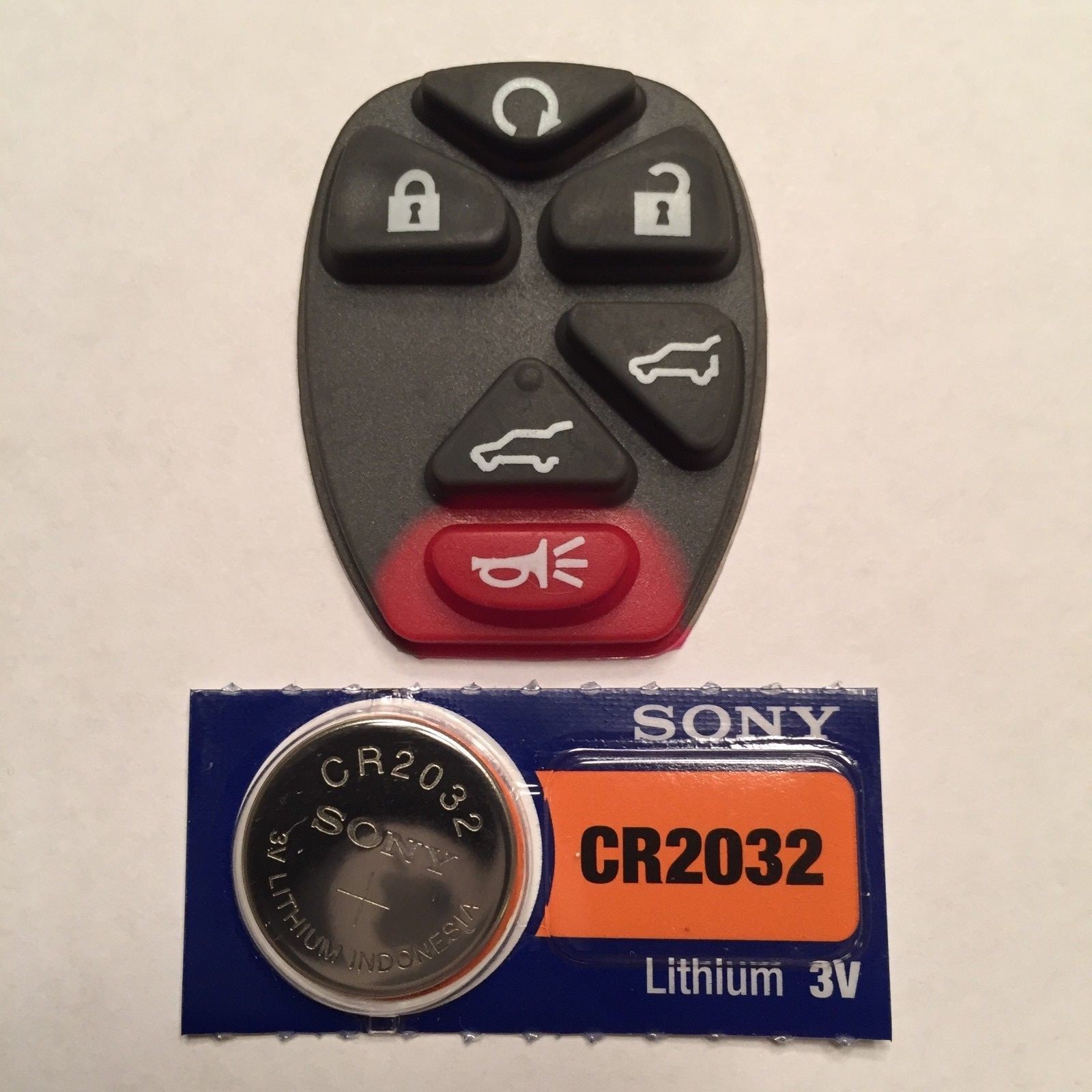 New Replacement 6 Button Keyless Remote Pad + CR2032 Battery OUC60270 ...