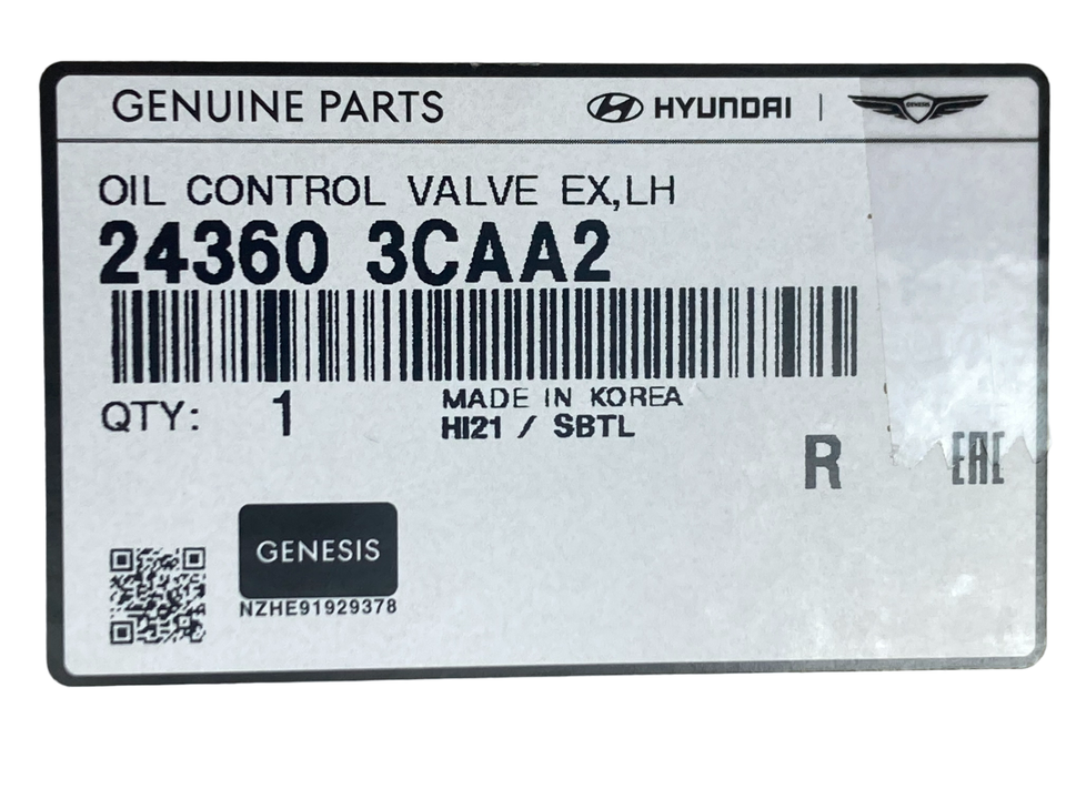 Genuine VVT Solenoid Exhaust LEFT for 2012-25 Hyundai Kia Genesis V6 ...