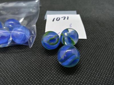 Marbles CLEAR WITH LIGHT BLUE & DARK BLUE INSIDE (1) Marble For Sale | eBay