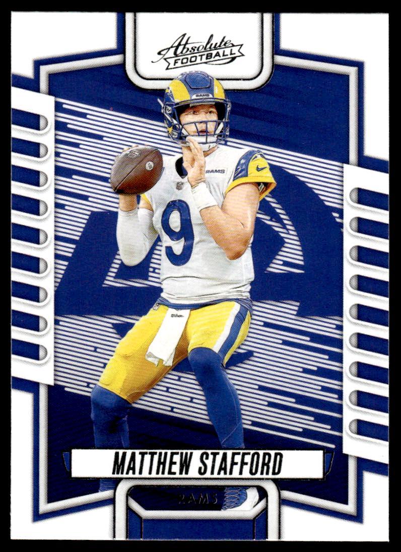 2023 Panini Absolute 19 Matthew Stafford Los Angeles Rams Football Card ...
