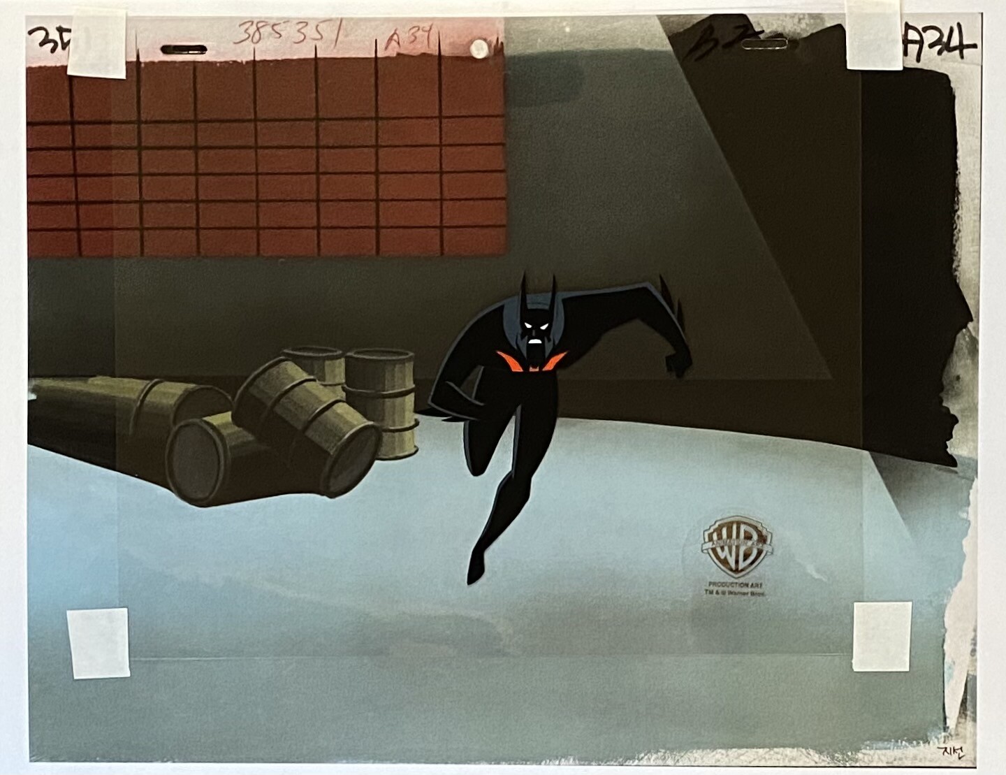 BRUCE TIMM rare BATMAN BEYOND cel B2 Rebirth Part 1 BRUCE Running BTAS ...