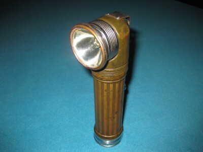 TL- 122 Eveready 2 Cell Brass Steel Vintage Flashlight 1927 Ring Hanger ...