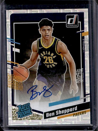 2023-24 Donruss Ben Sheppard Choice Rated Rookie RC Auto #285 Pacers | eBay