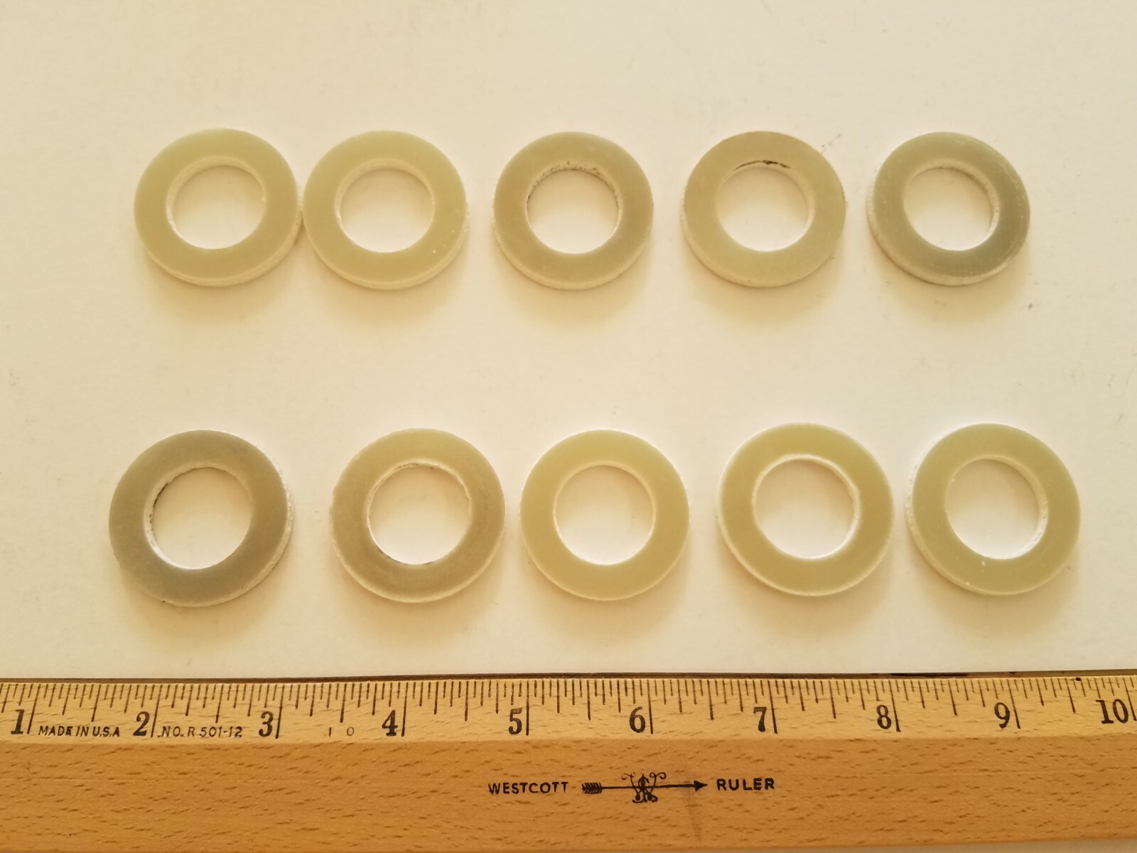 Fiber Epoxy Insulating Washers 3/4" Nominal ID (13/16" x 1-1/2" x .125 ...