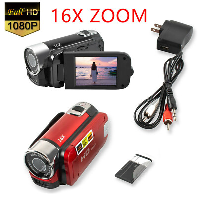 Camera 1080P HD Camcorder Digital Video Camera 16X Zoom HD Digital ...
