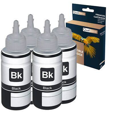 QUALITONER - 4 Bouteille d'encre compatible GI46 Noir 135 ml pour CANON ...