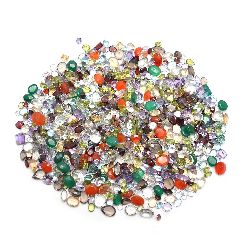 Wholesale Mixed AAA Gemstones, 100% Natural Semi-Precious Loose Gems, 6 ...