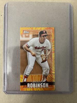 2023 Topps Rip - BROOKS ROBINSON Mini Orange Yellow Ripples /65 Orioles ...