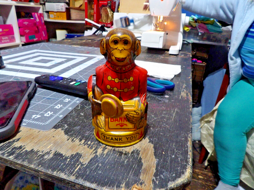 Vintage Chein Mechanical Monkey Bank | eBay