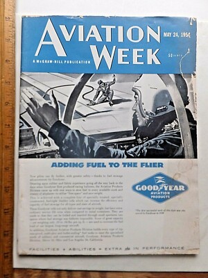1954 Aviation Week Magazine.Goodyear Aviation Cover. Engineering. LOTS ...