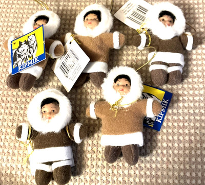 5 Kipmik Eskimo 3 " Eskimo doll ORNAMENTS Anchorage Alaska | eBay