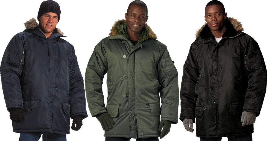 Cold Weather N-3B Military Snorkel Parka Jacket Long Cold Weather N-3B Military Snorkel Parka Jacket Long