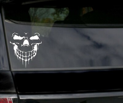 Evil Skull Sticker Scary Skeleton Decal Car Truck Window Vinyl Turbo | eBay