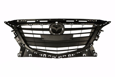 NEW 2014-2015 Mazda 3 Front Grille Mesh Black Plastic Assembly OEM BJS7 ...
