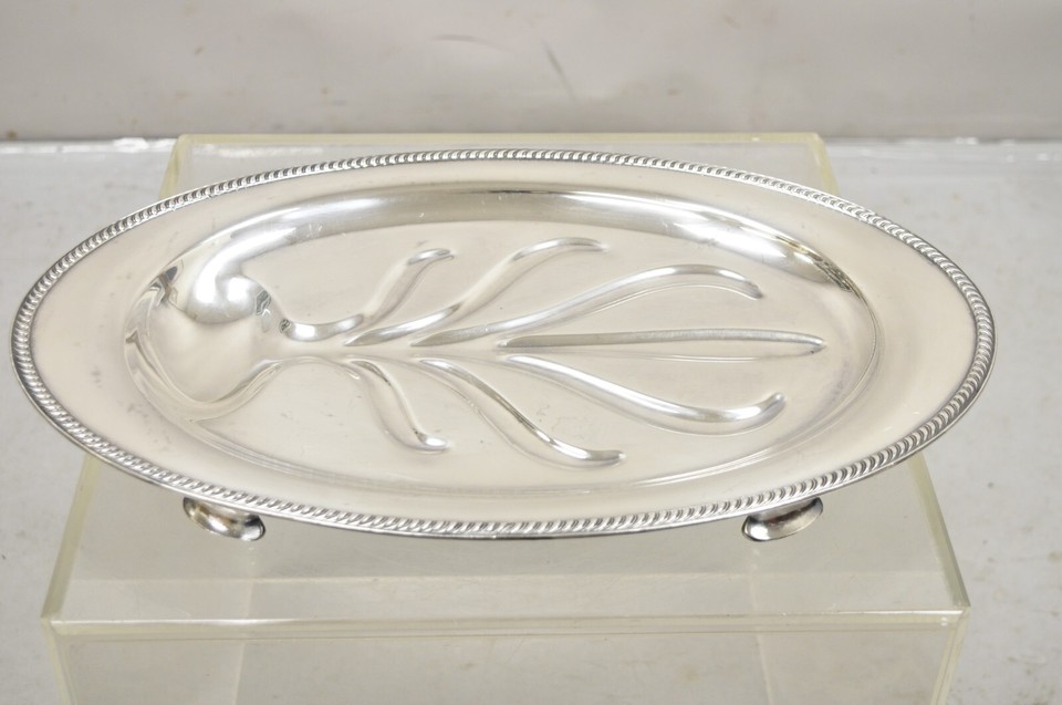 Community Plate English Regency Silver Plated Oval Meat Cutlery Serving ...