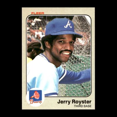 Jerry Royster 1983 Fleer Atlanta Braves #147 NM-MT Vintage! | eBay