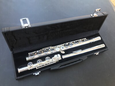 17-Hole Leather Flute Case with Cleaning Rod & Cloth – Fits B-Foot ...