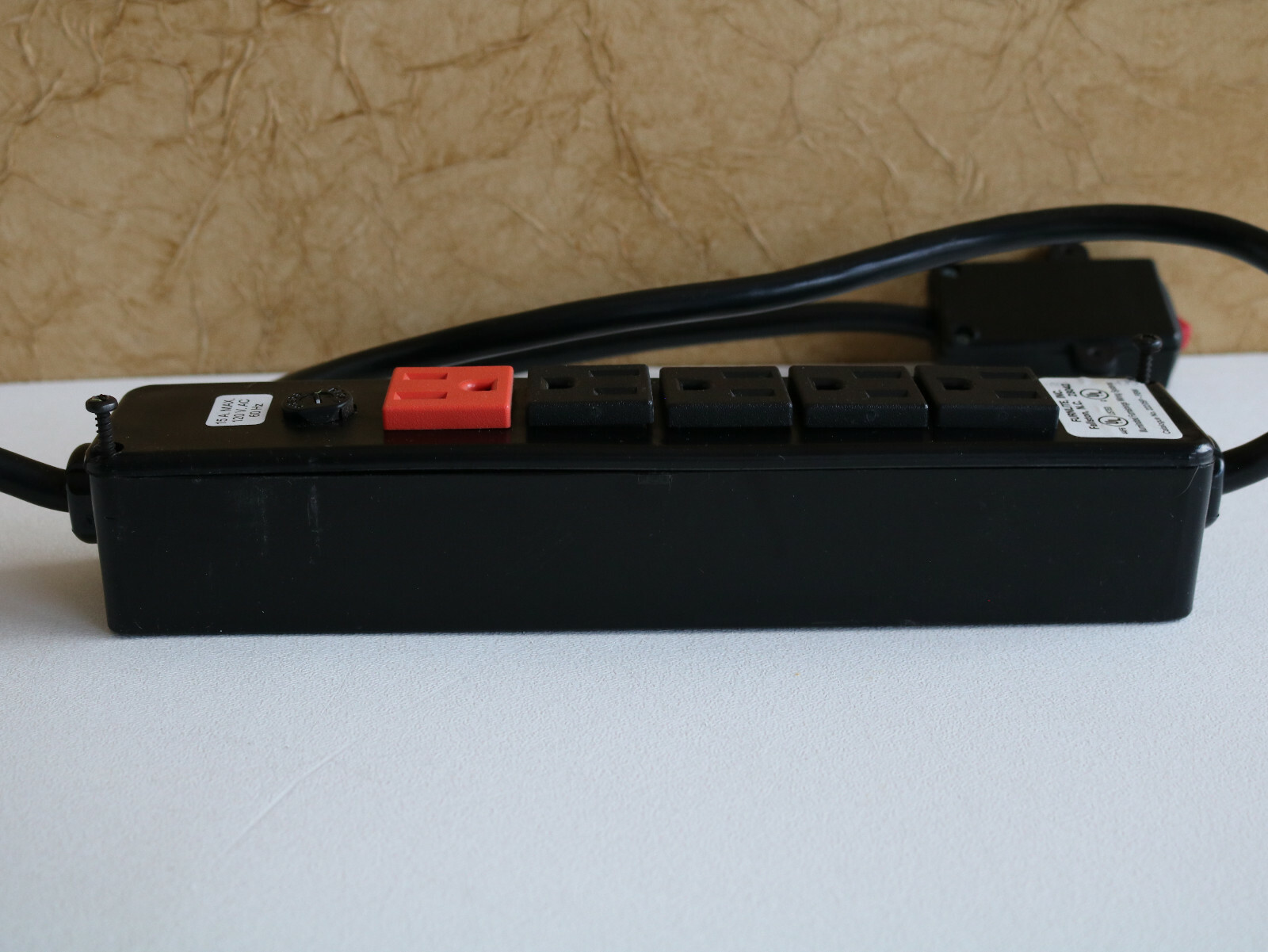 Heavy Duty Furnlite 22205P-FBW 5 Outlet Power Strip w Switch 15A 12 ...