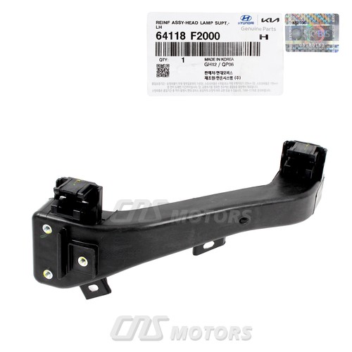 GENUINE Headlight Support Bracket LEFT for 17-20 Hyundai Elantra ...