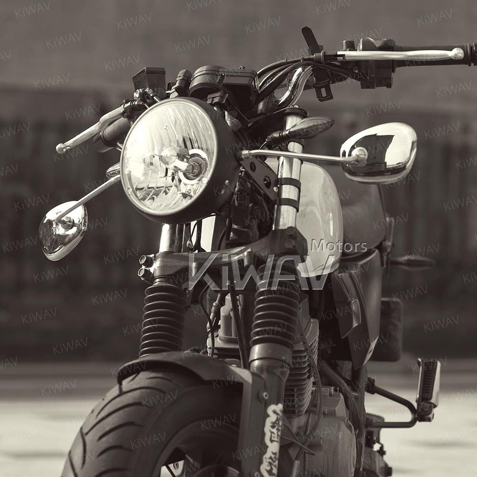 Stainless mirrors chrome headlight mount for early BMW R41 R50 R50/2 ...