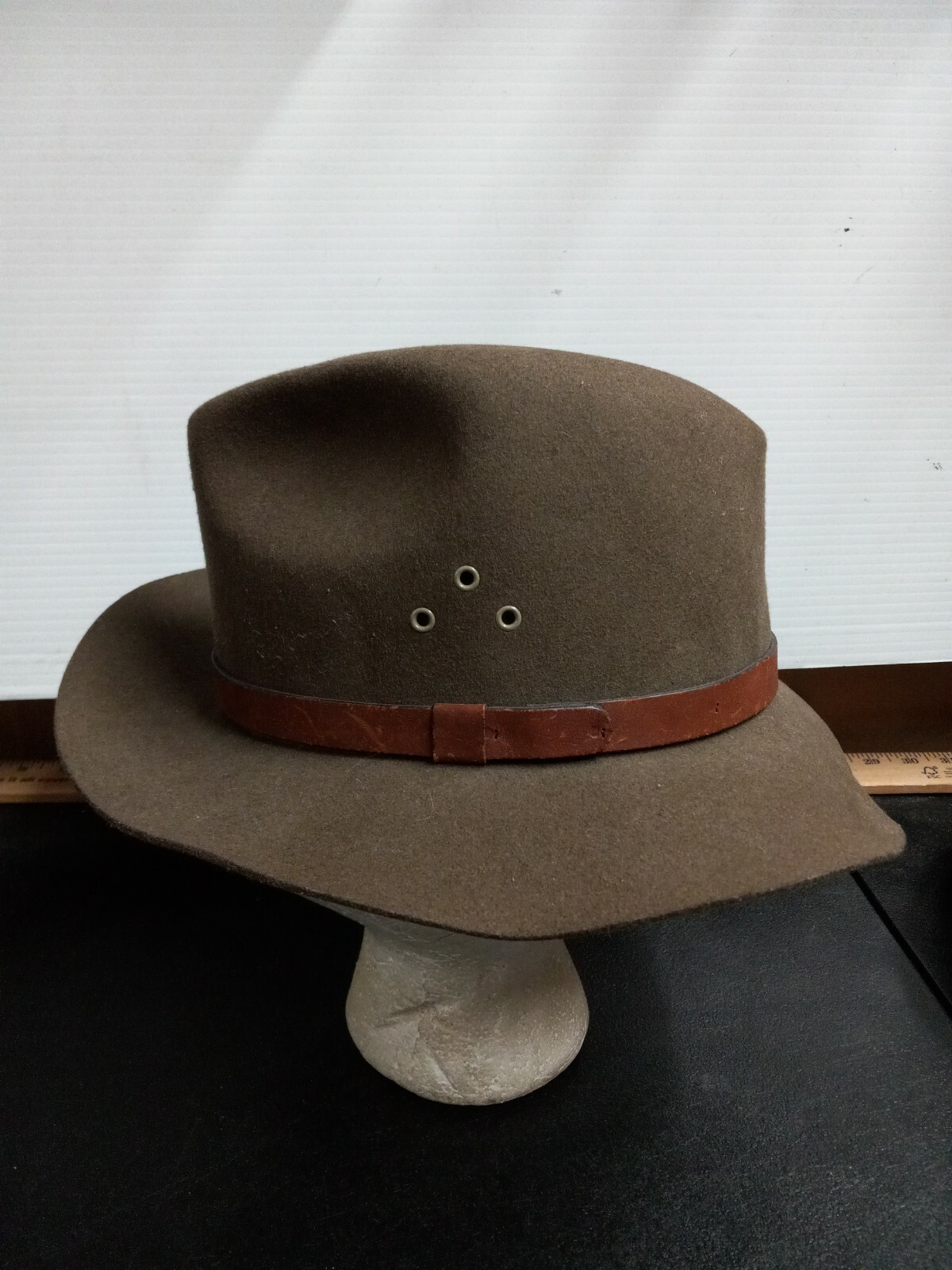 Country Gentleman Surrey Fedora 100% Wool Hat~M~Brown - Gem