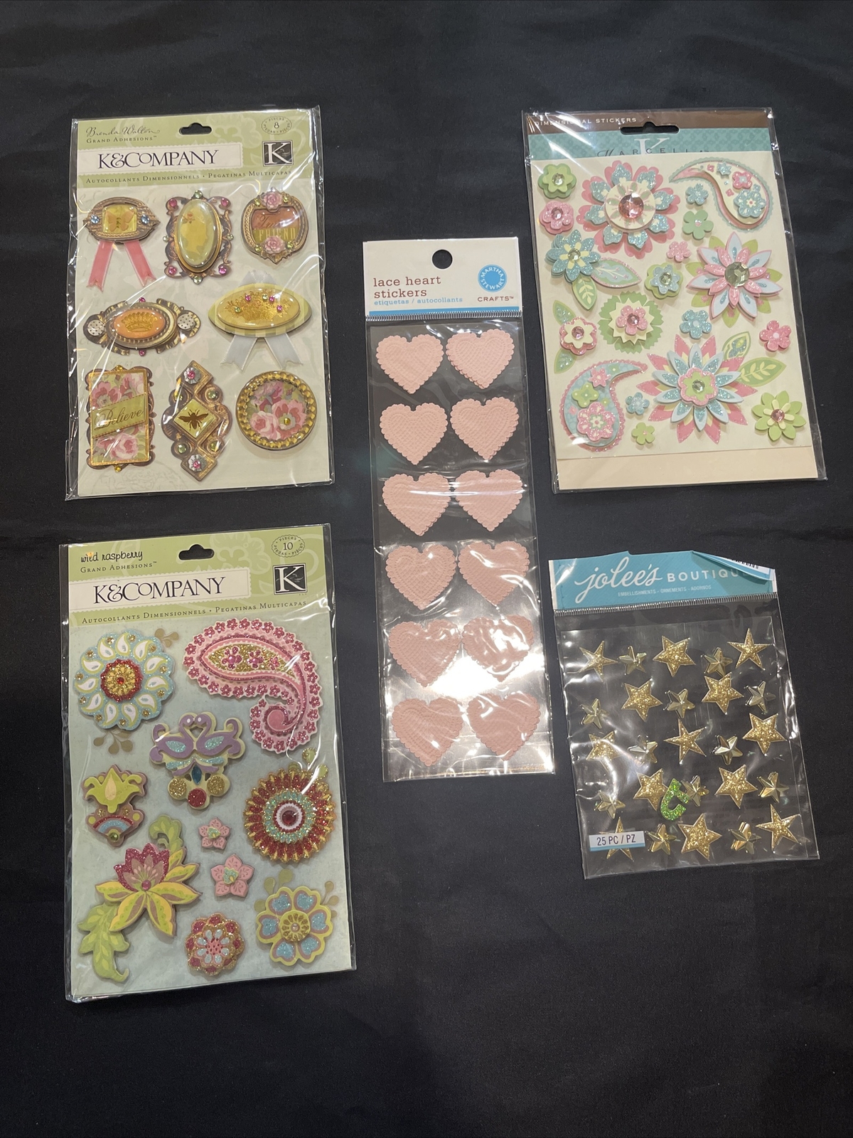 💐Lot Of 5 Misc Stickers - K@Co - Jolee’s - NEW Sealed - NOS - As ...