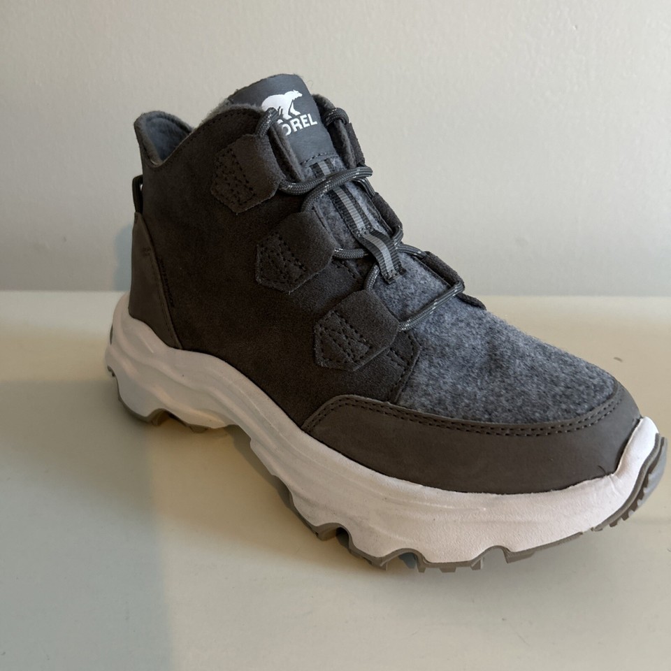 Sorel Kinetic Breakthru Caribou Waterproof Boot Womens 8 Quarry Sea ...