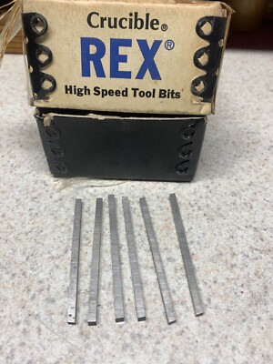 Machinist Tools: Lot of 6 REX 95 HSS 1/8" Lathe Tool Bits, New Old ...