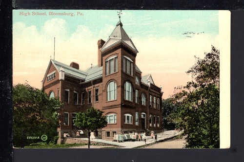 Postcard - Pennsylvania - Bloomsburg - High School | eBay