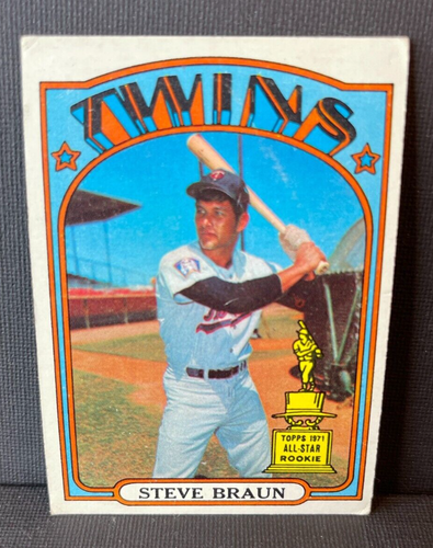 1972 TOPPS # 244 STEVE BRAUN MINNESOTA TWINS | eBay