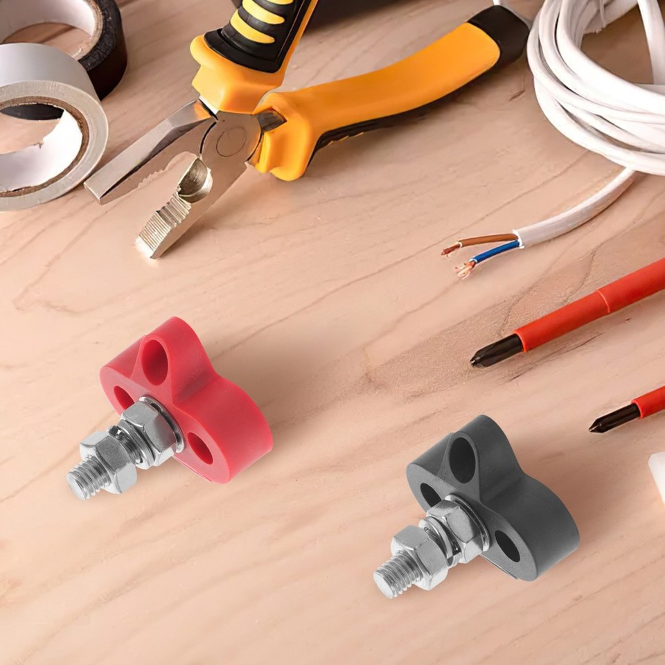 2pcs Terminal Block Battery Power Terminal Blocks Stainless Steel ...