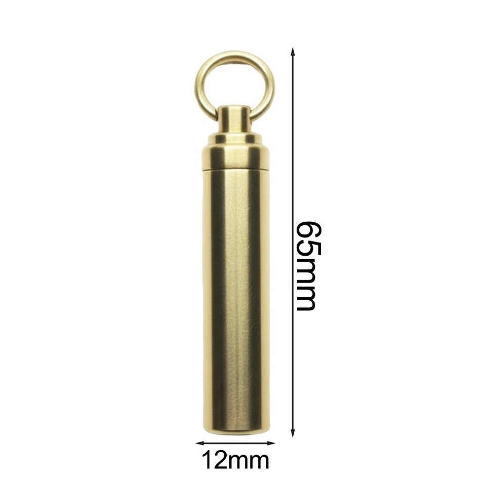 Portable Outdoor Waterproof Brass Box for For mini Medicine and Small ...