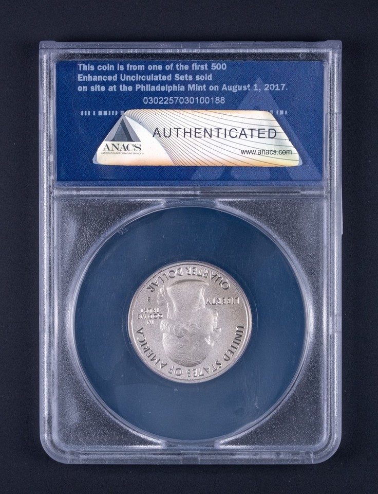 2017-S F Douglas DC Enhanced UNC Parks Quarter ANACS EU70 First of 500 ...