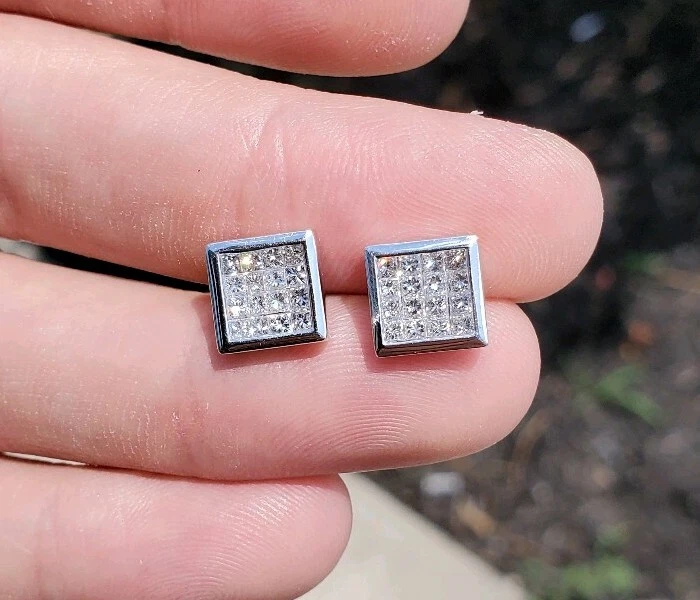 Diamond Studs Square