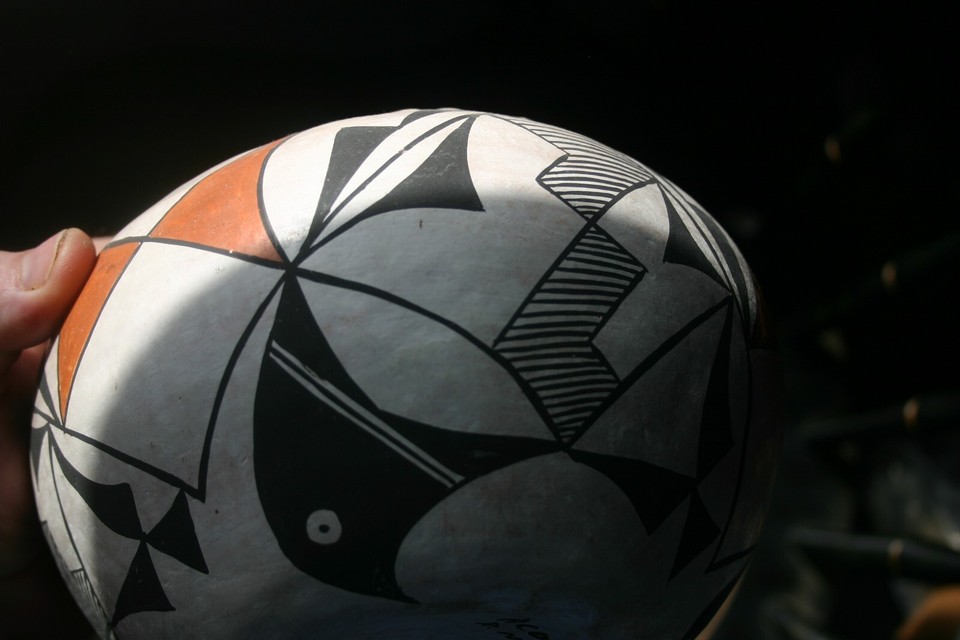 ACOMA RITA MALIE RED CORN CLAN FINE LINE CROW BIRD SPIRIT PUEBLO INDIAN ...