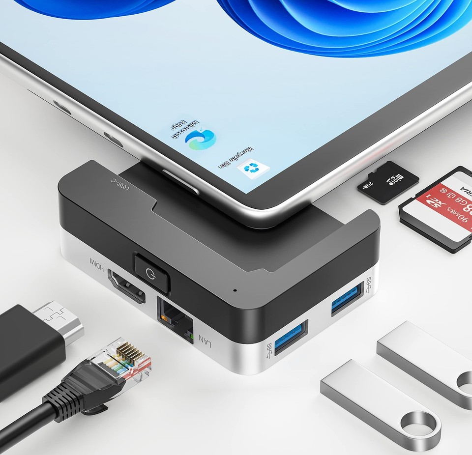 BYEASY Surface Pro 8 Docking Station, 6-in-1 Microsoft Surface Pro 8 USB-C Hu... | eBay