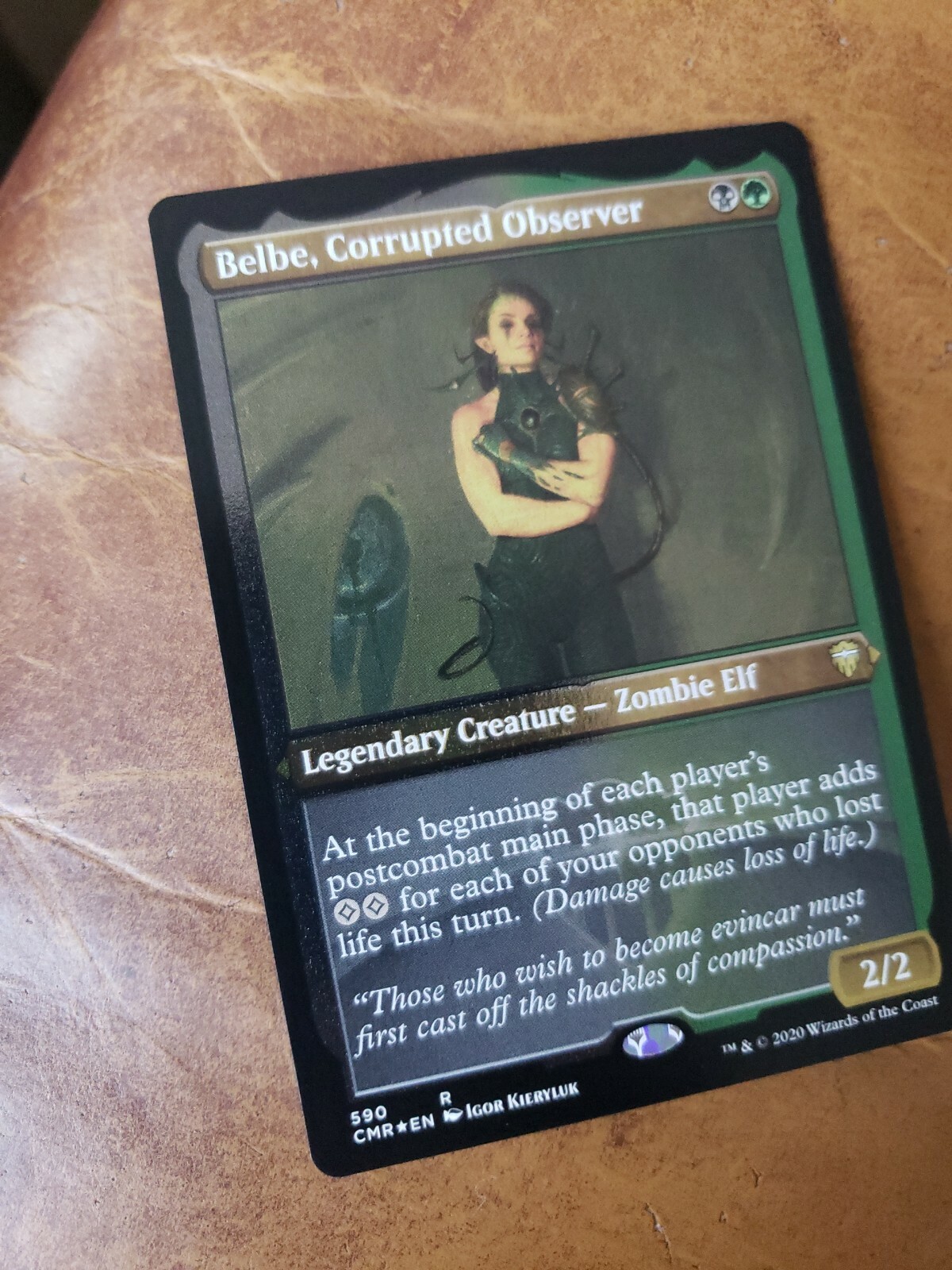 (FOIL Etched) Belbe, Corrupted Observer x1x Commander Legends (CMR ...