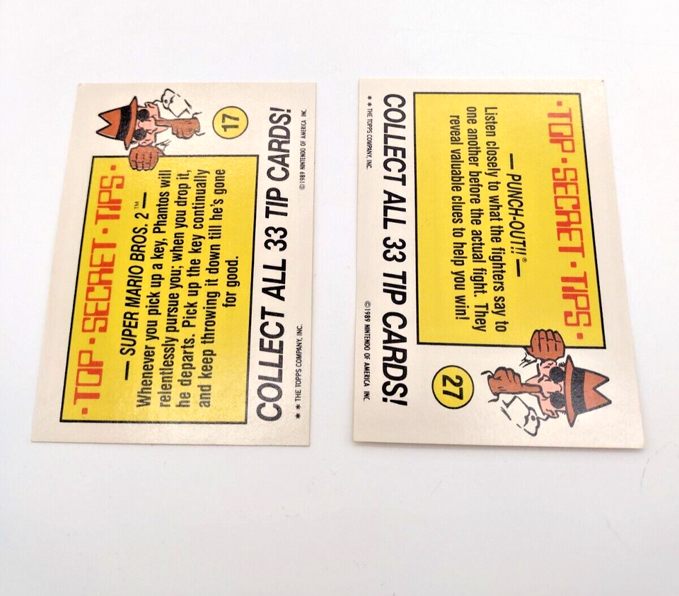 The Legend of Zelda 1989 Topps Nintendo Sticker Trading Card #17 & 27 ...