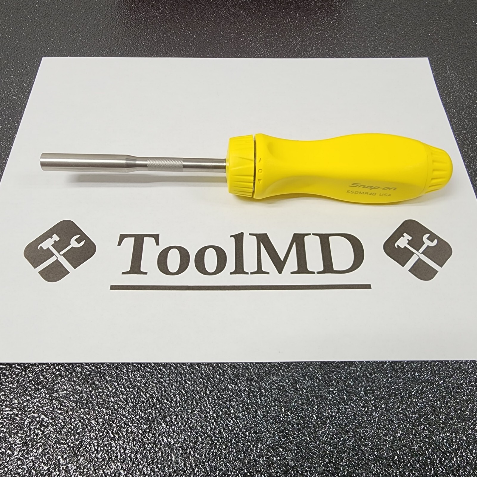 Snap-on Tools RARE CLASSIC YELLOW Hard Handle Ratcheting Screwdriver ...