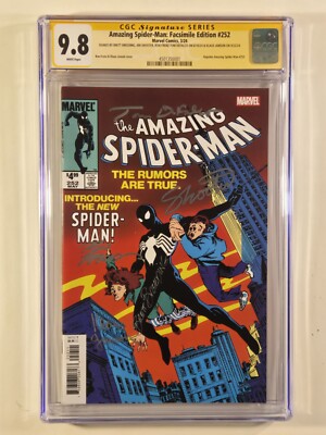 Amazing Spider-Man ASM 252 CGC 9.8 SS 2024 Facsimile Signed 5x Shooter ...