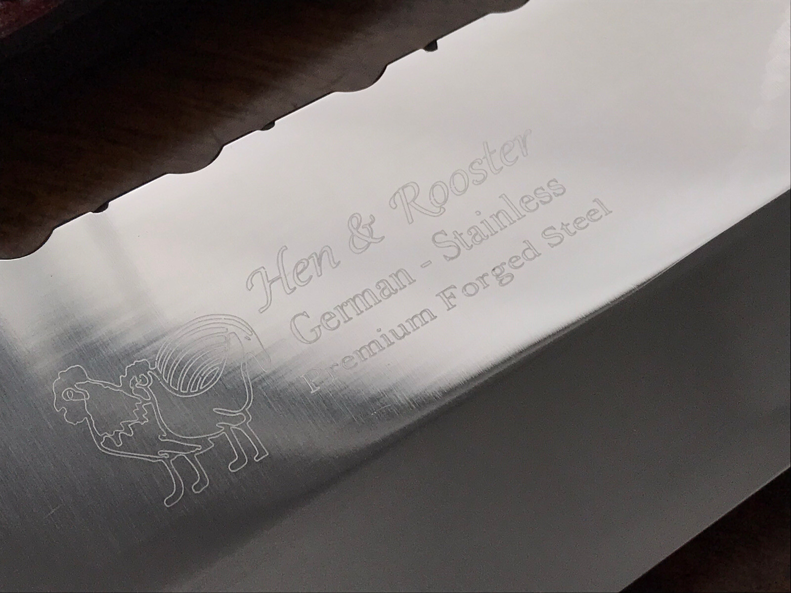 Hen And Rooster Michael Prater Painted Pony Custom Fixed Blade Bowie ...