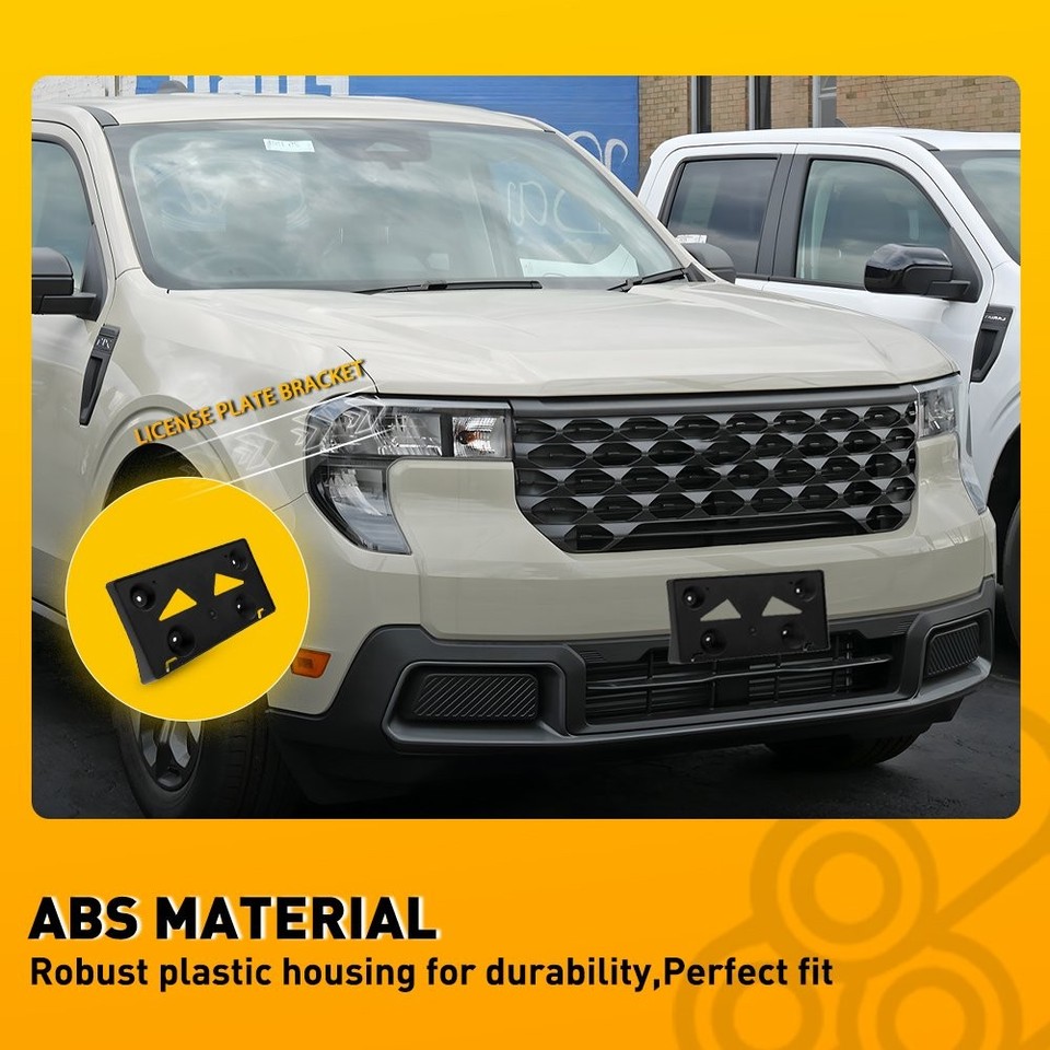 License Plate Frame Holder Mount Bracket Front For 2022-24 Ford ...