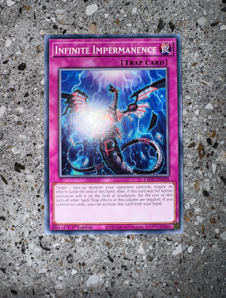 Yugioh TCG Infinite Impermanence L5DD-ENA24 1st Edition NM-M Combined ...