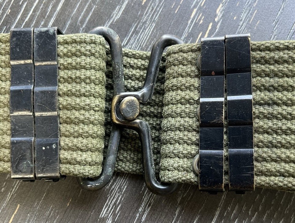 Vietnam Era USGI M56 Pistol Web Belt Adjustable On Both Ends OD Green ...