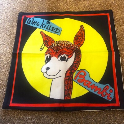 SEX PISTOLS cushion cover WHO KILLED BAMBI punk rock music Rotten | eBay UK