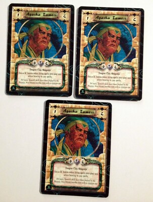 Agasha Tamori (3) L5R Legend of the Five Rings CCG Jade Edition | eBay