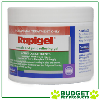 Rapigel Muscle And Joint Gel For Dogs And Horses 250gm | eBay Australia