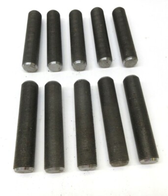 FULLY THREADED STUD, BOLT, 1"- 14 X 4-3/4", FINE THREAD, LOT OF 10 ...