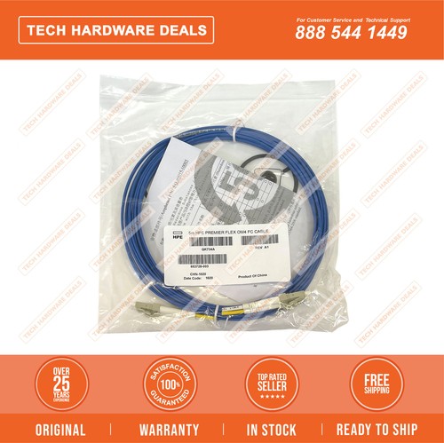 QK734A Qty In Stock! RETAIL BOX HP Premier Flex LC/LC Multi-mode OM4 2 ...
